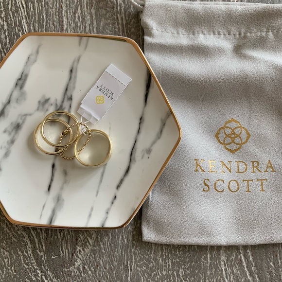 Kendra Scott | Jewelry | Nwt Kendra Scott Terra Stackable Ring Set Gold ...